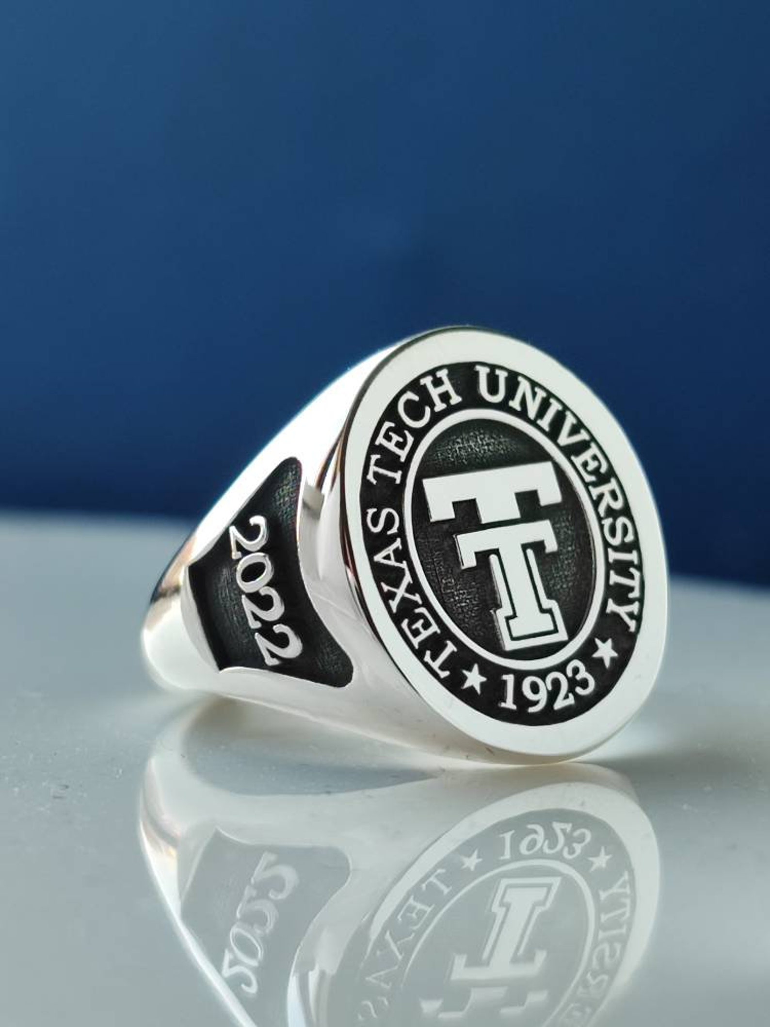 College Ring University Ring Custom Ring Som Sterling - Etsy