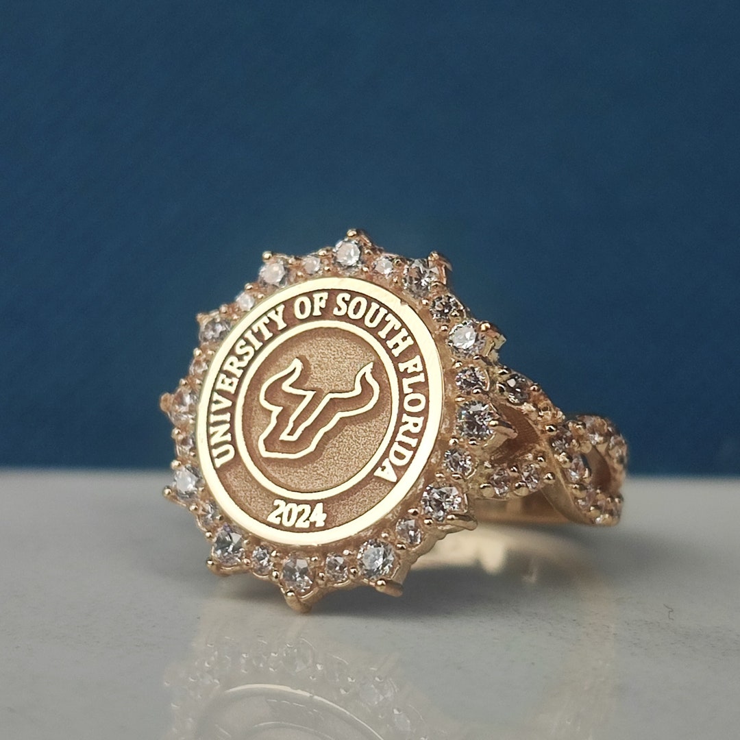 College Ring , Solid Gold Woman Ring , Woman Stone Ring , Class Ring ...