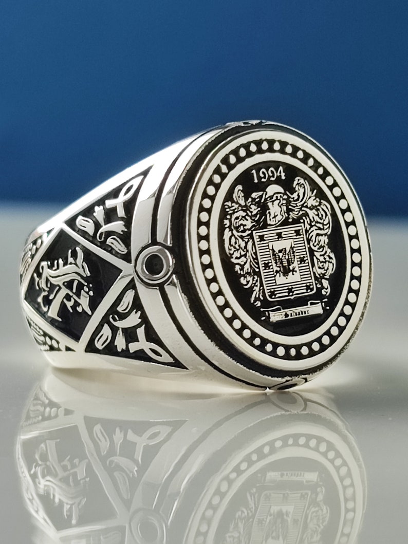 Family Crest Rings, Coat of Arms Signet Ring, Crest Ring, Family Rings ...