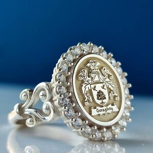 Sterling Silver Women’s Class Ring With Birthstone, Unique Graduation ...