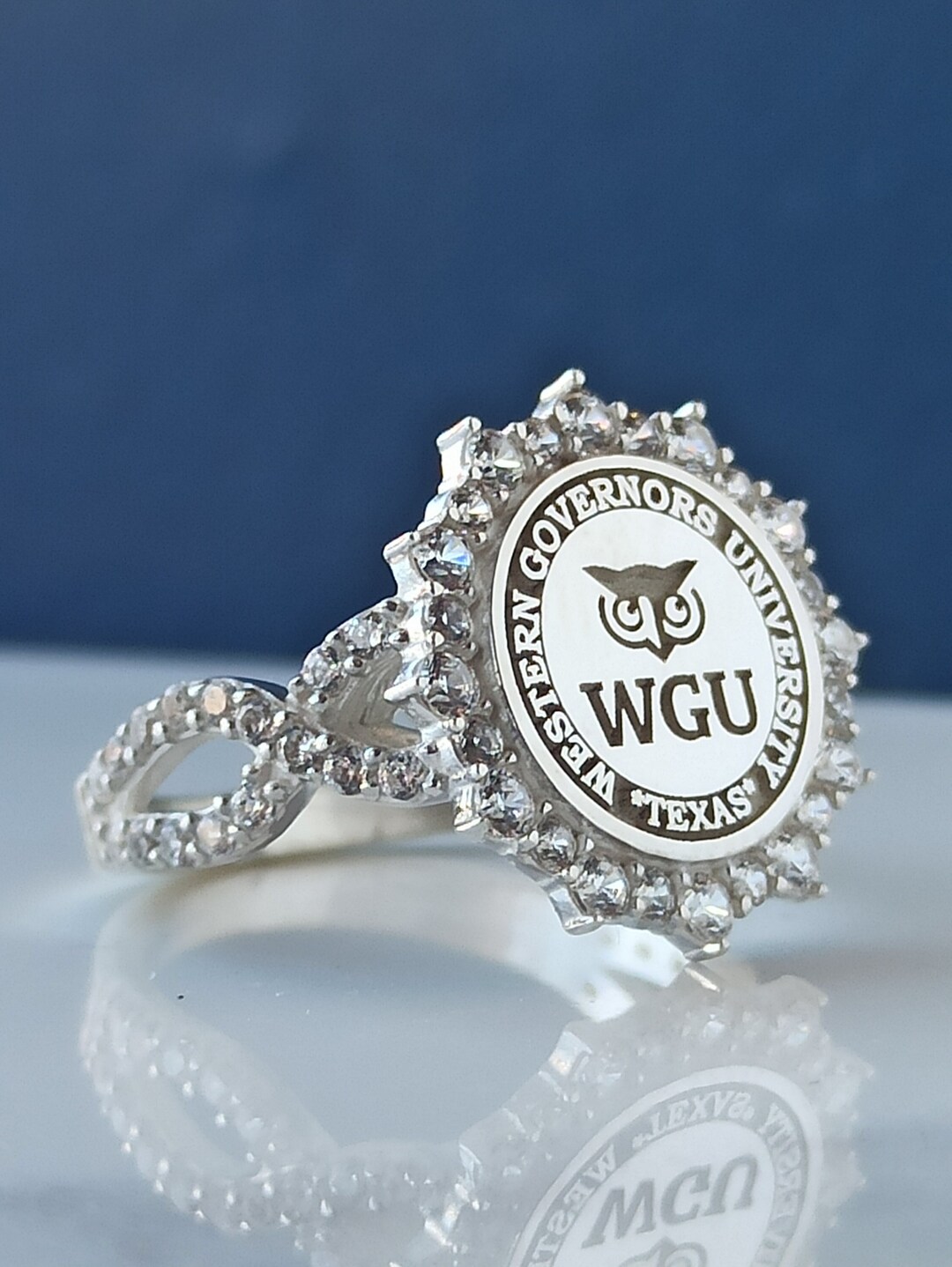 Silver Woman Ring , Woman College Ring , Class Ring , College Ring ...
