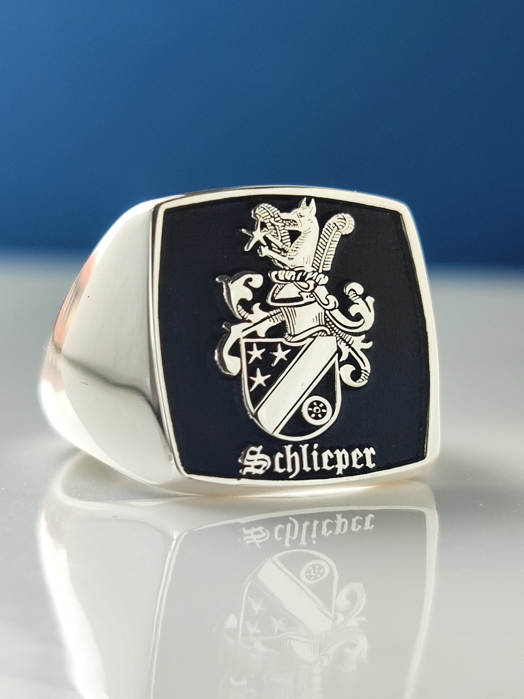 Wappen Ring,familienwappen Ringe,benutzerdefinierte Siegelring,wappen ...