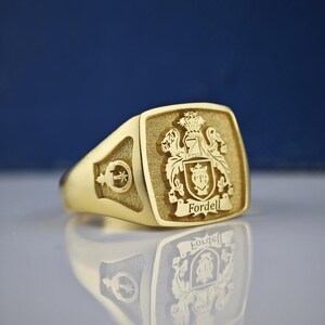 Family Crest Coat of Arms Custom Ring for Personalized Rings, Custom ...