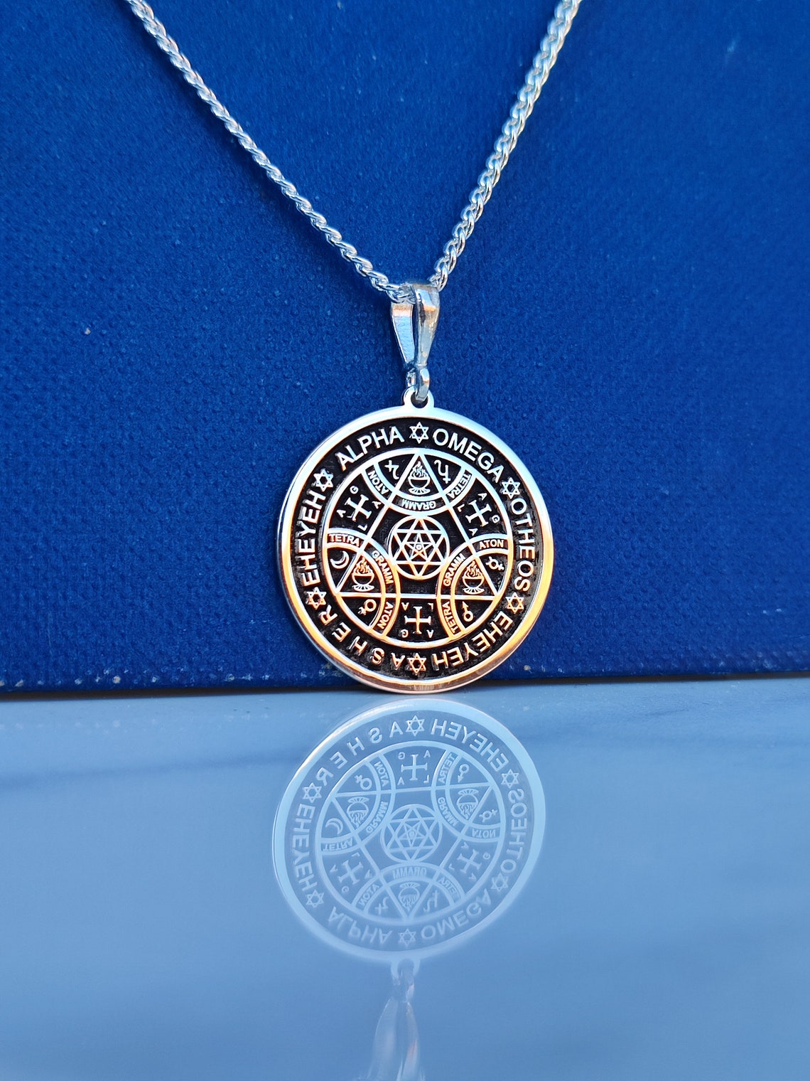 Enoch Angel Magic Amulet ,special Design,alpha-omega Necklace,christmas ...