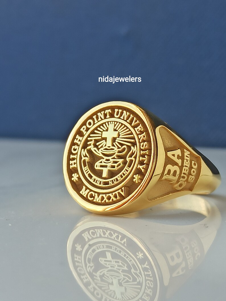 Personalized Sterling Silver Graduation Ring, Custom University Class ...