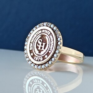 Oval Gold Ring,college Ring ,gold Ring ,solid Ring ,class Ring ,custom ...