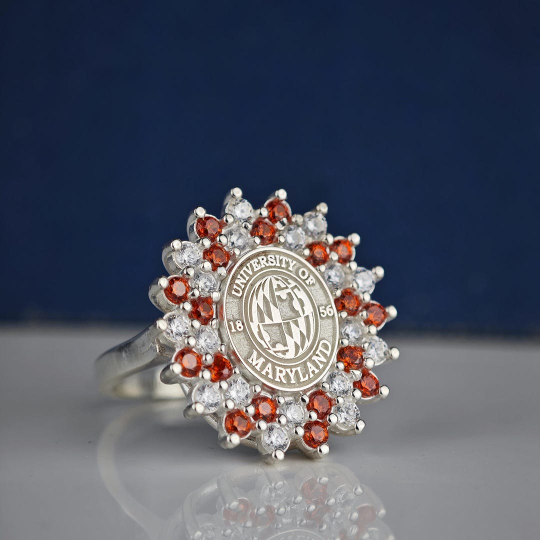 Personalized Class Ring, Custom College Class Ring, Maryland , Class ...