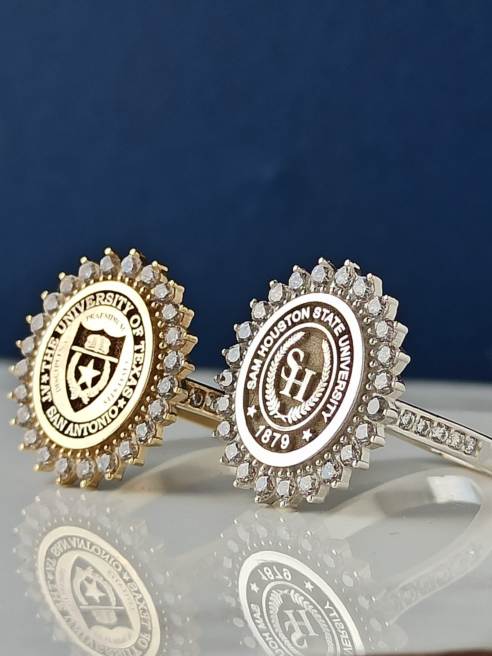 Oval Ring College Ring Gold Ring Solid Ring Class Ring | Etsy