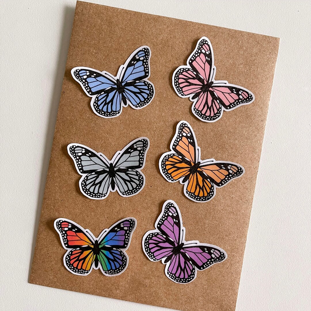 Butterfly Sticker Cute Colorful Mariposa Sticker Laptop - Etsy