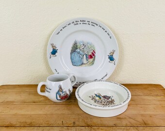 Peter Rabbit Dinner Set - Etsy