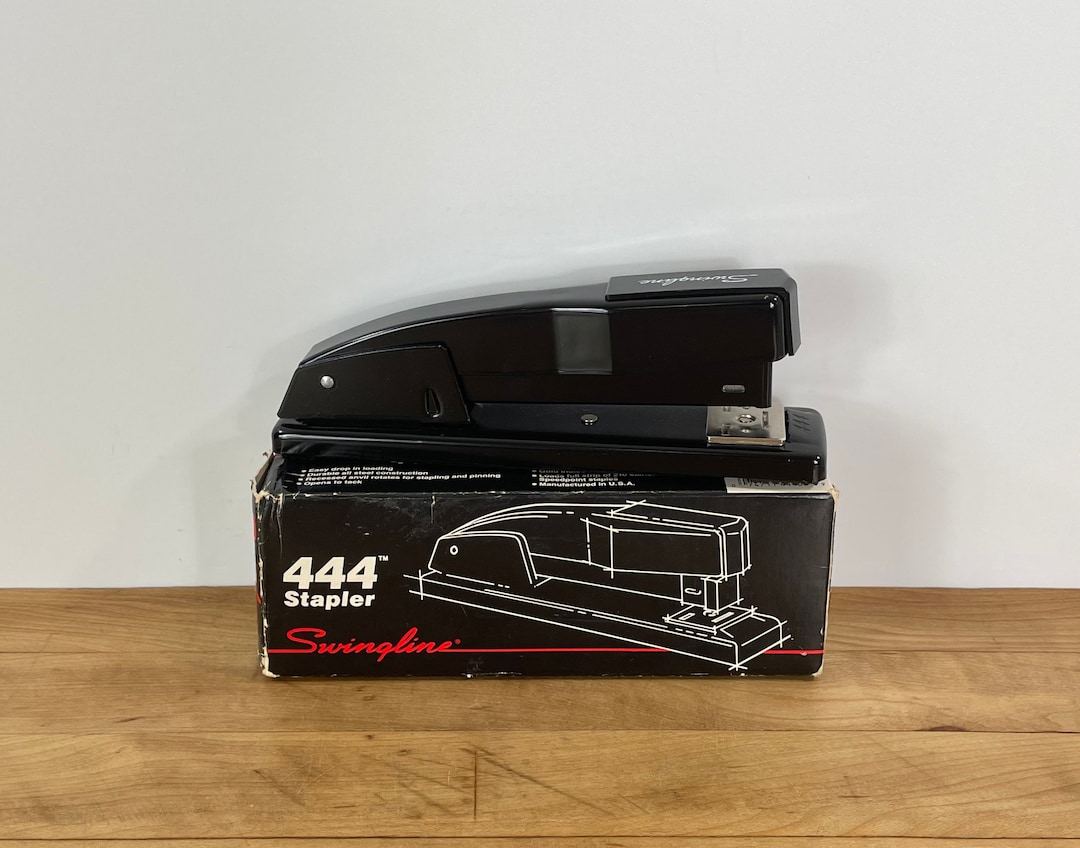 Black 444 Stapler by Swingline, Steel Stapler in Original Box Made in ...