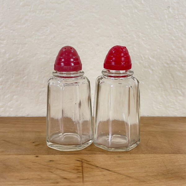 Red Top Salt Pepper - Etsy