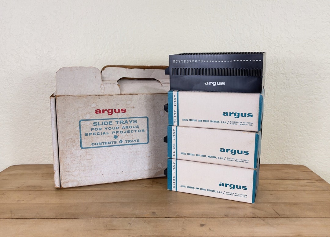 Slide Trays by Argus, 50's Argus Cameras Ann Arbor MI No. 583 Slide ...