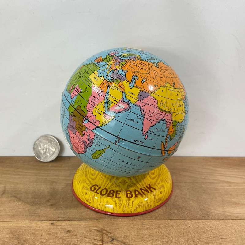 Globe Bank - Etsy