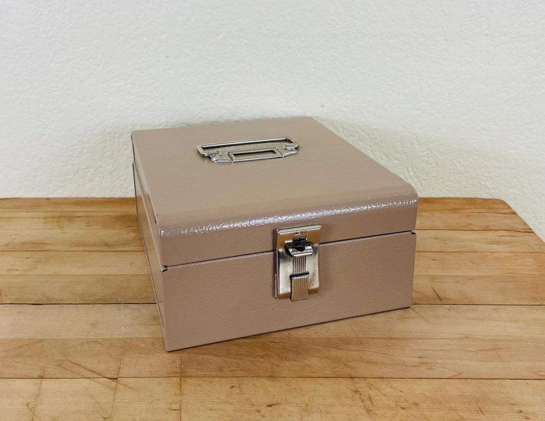 Industrial Beige Metal, Hinged Top Documents Box by Buddy Products ...