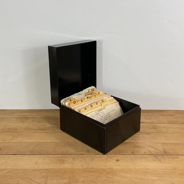 Metal Recipe Box - Etsy