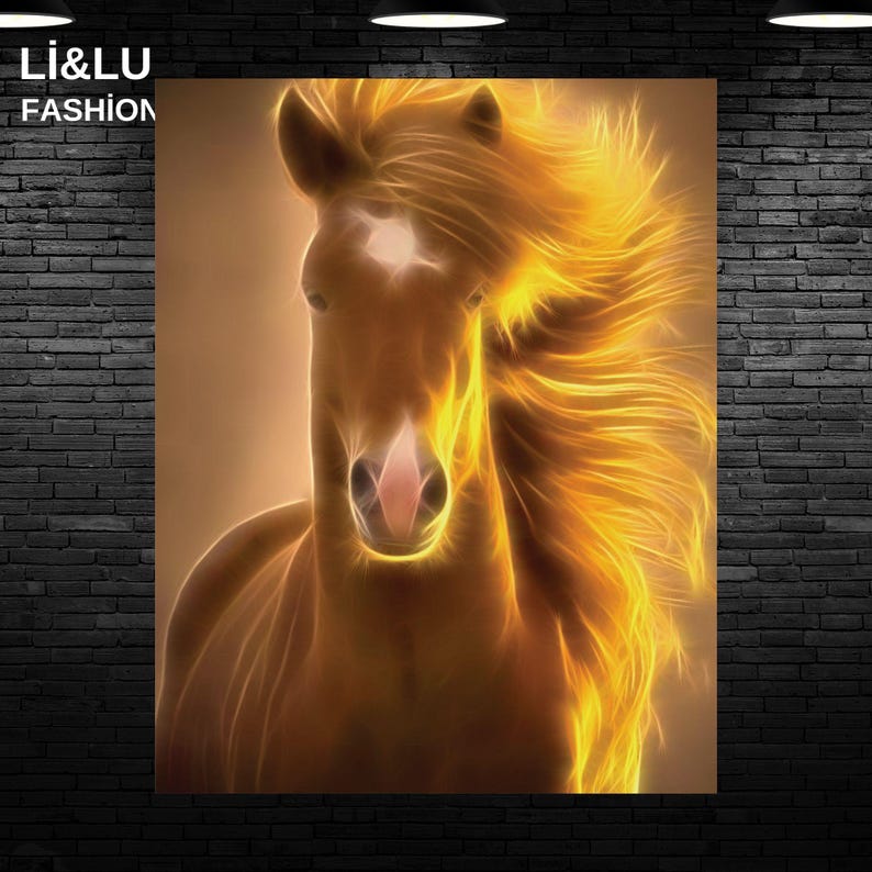 Wall Horse Poster Digital Matte Poster New Matte Vertical Posters - Etsy