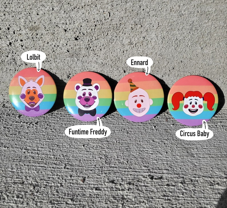 FNAF 3.5 Buttons - Etsy