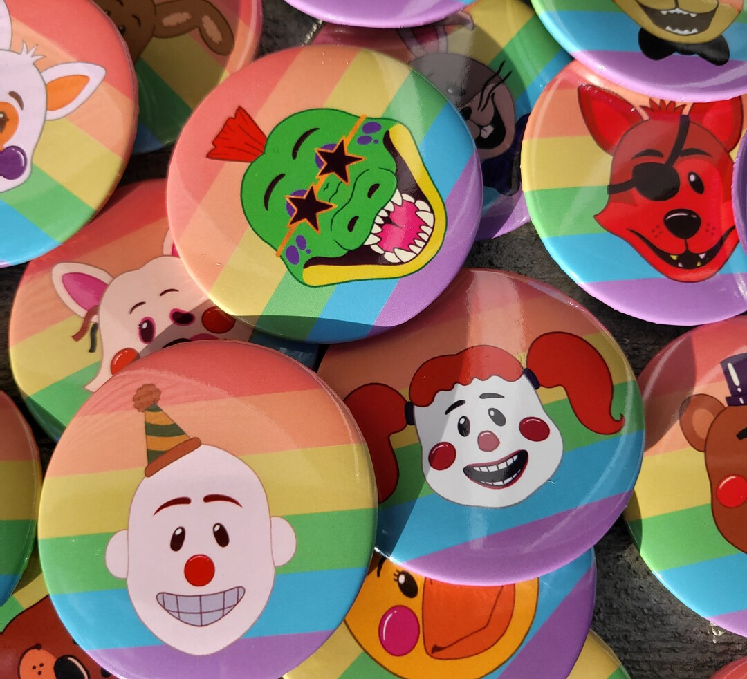 FNAF 3.5” Buttons - Etsy