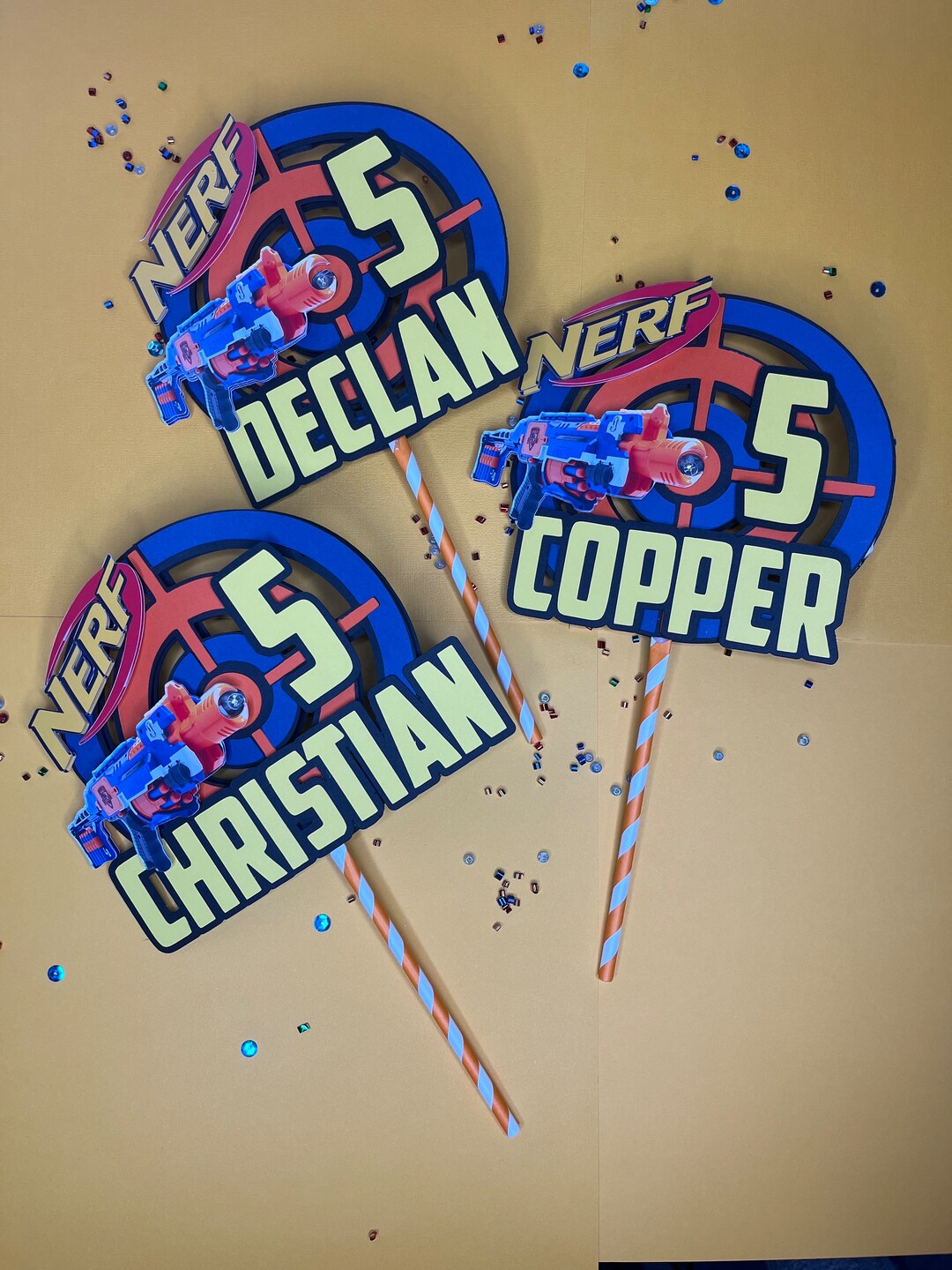 Nerf Caketopper With Lights - Etsy