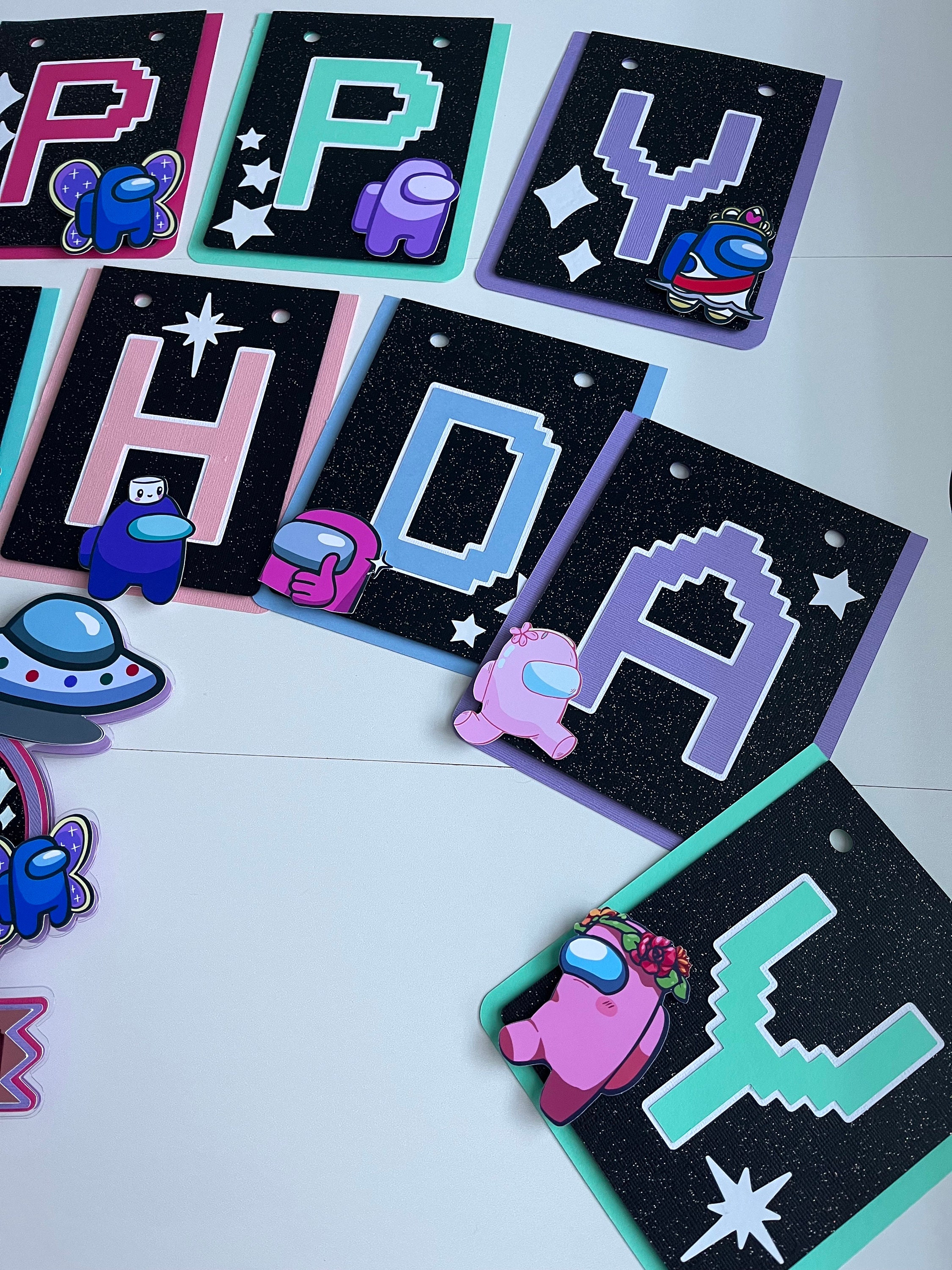 Among Us Birthday Banner - Etsy