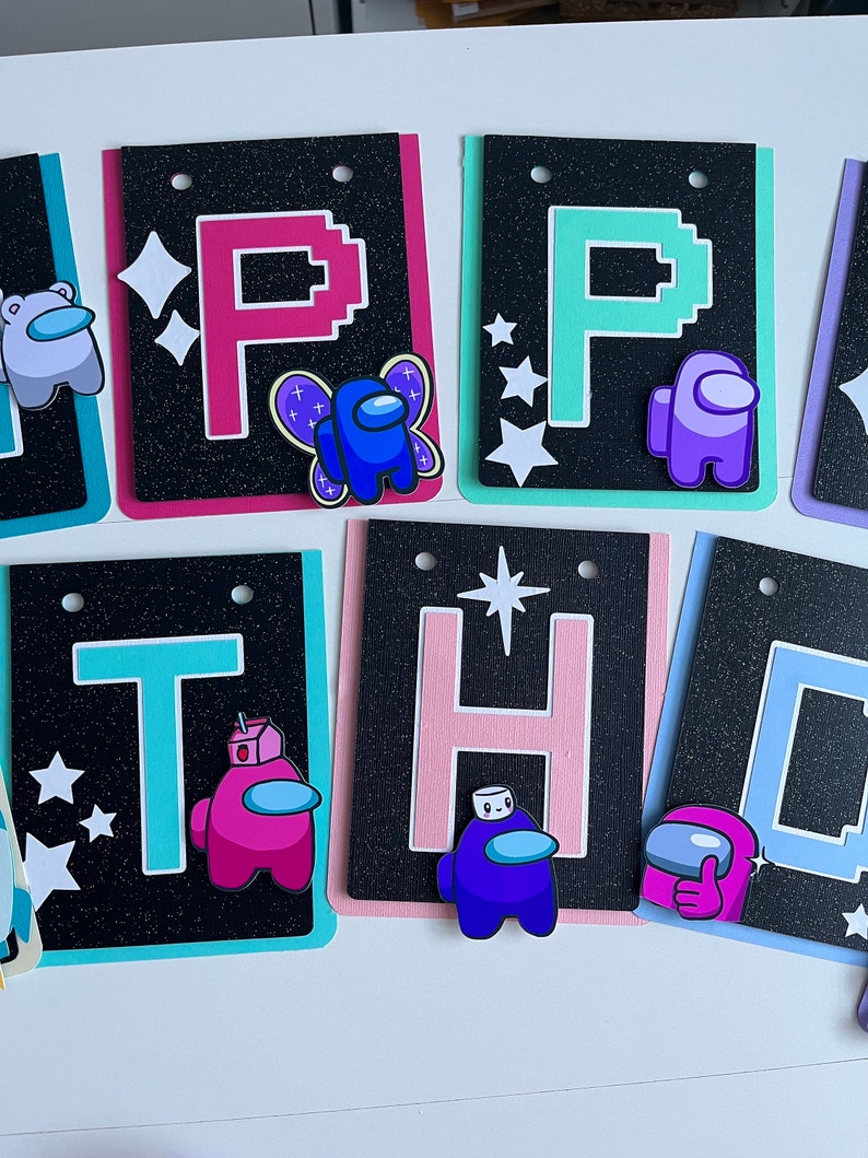 Among Us Birthday Banner - Etsy