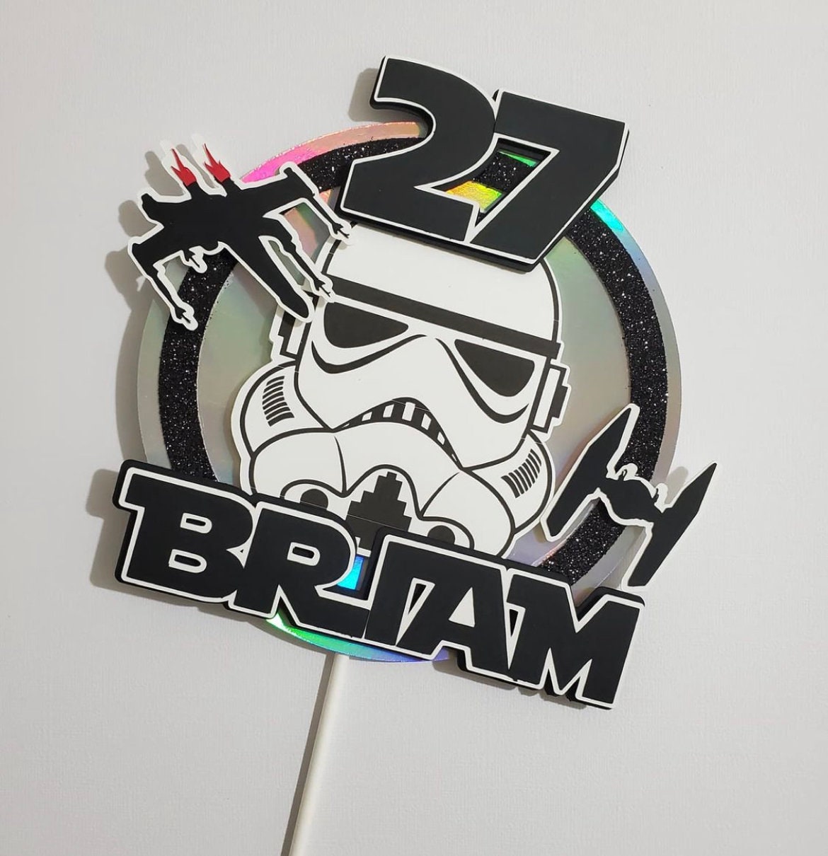 Storm Trooper Cake Topper - Etsy