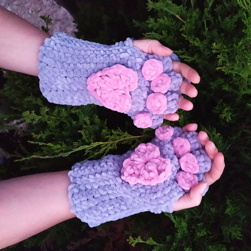 Cat Gloves - Etsy
