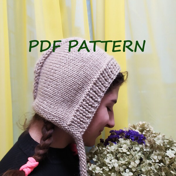 Knit Bonnet Pattern - Etsy