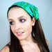 Cotton Bohemian Head Scarf Indian Hand Block Printed Cotton Hair Scarf ...