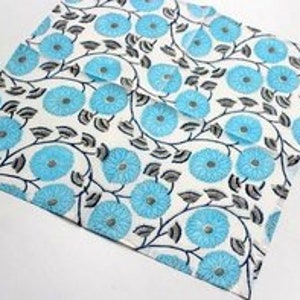 Cotton Bohemian Head Scarf Indian Hand Block Printed Cotton Hair Scarf ...