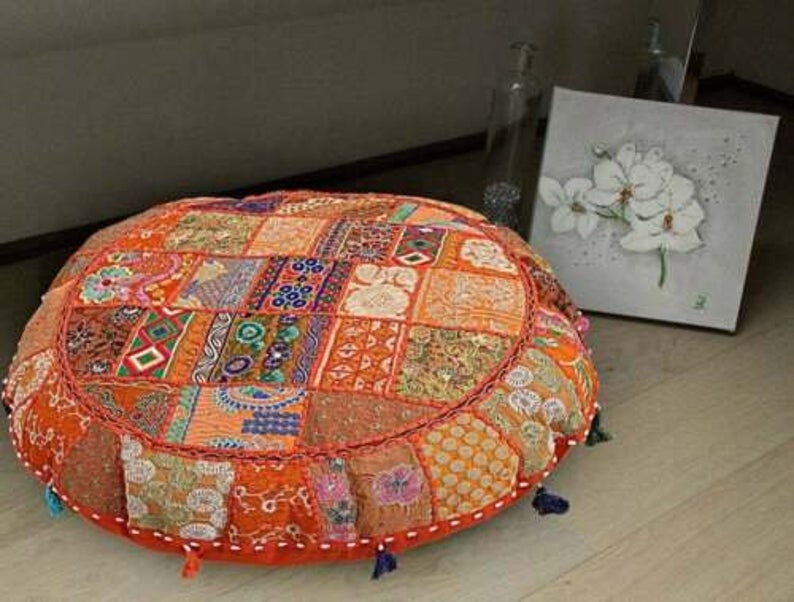 Round Cushions Bohemian Yoga Meditation Pillow Cushion Covers - Etsy