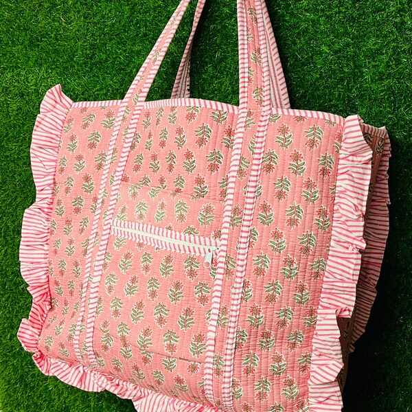 Ruffle Tote Bag - Etsy