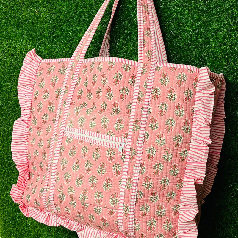 Ruffle Tote Bag - Etsy