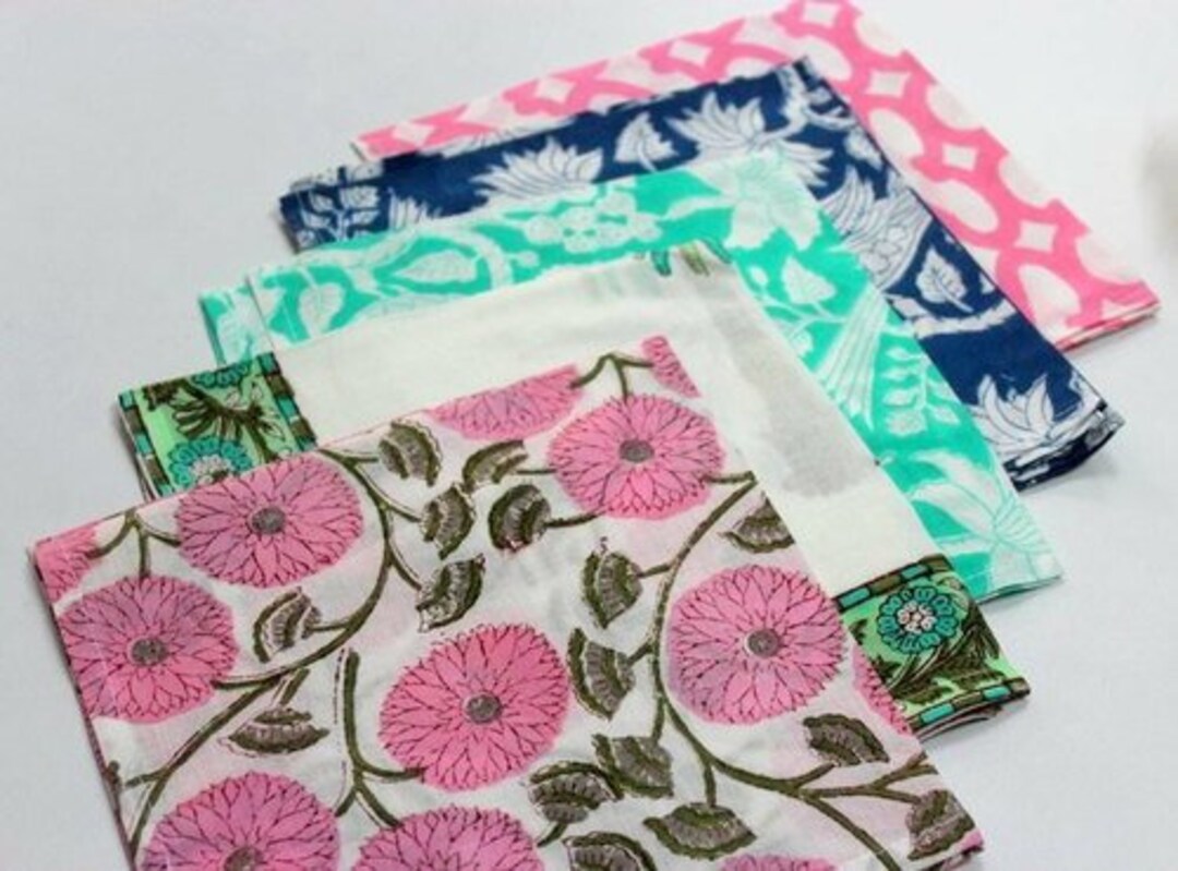 Cotton Bohemian Head Scarf Indian Hand Block Printed Cotton Hair Scarf ...