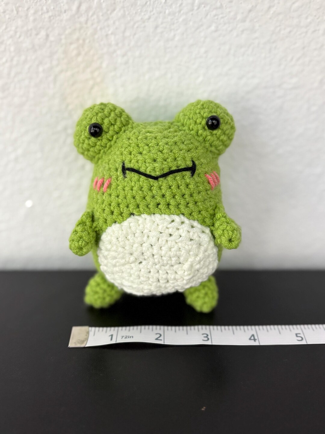 Crocheted Amigurumi Frog Plushie - Etsy