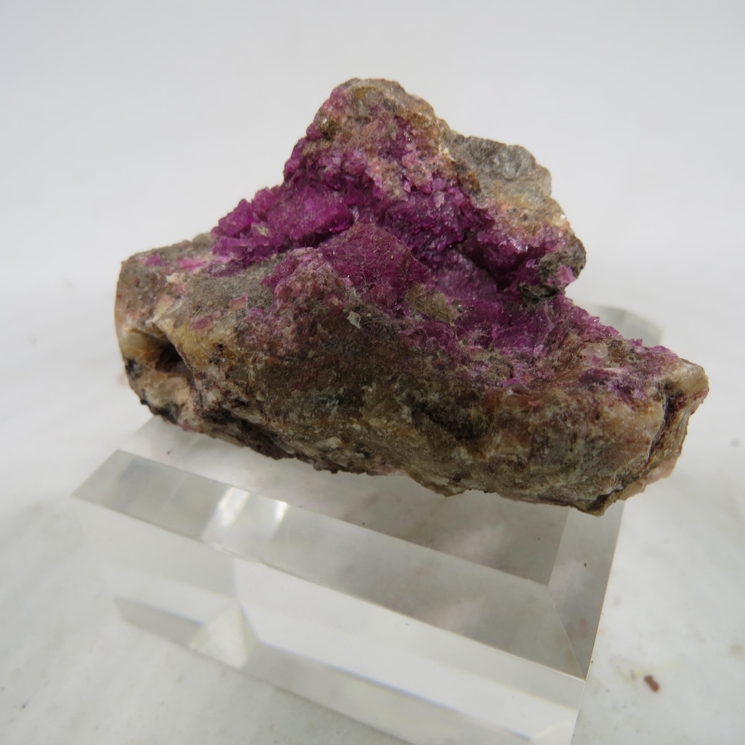 Cobalt-calcite Crystals on Matrix, Mashamba West, DRC - Etsy