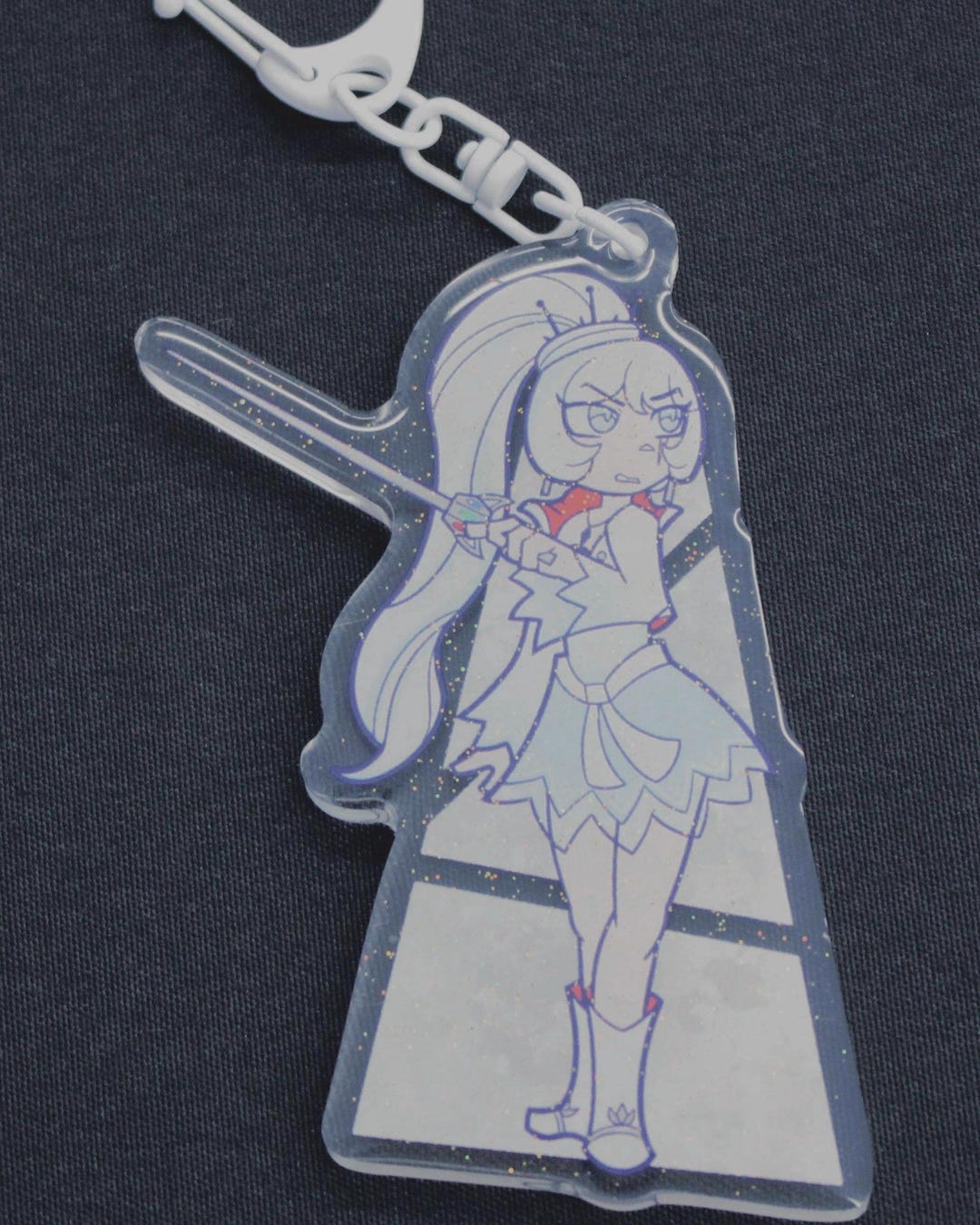 Weiss Schnee Acrylic Charm - RWBY - Etsy