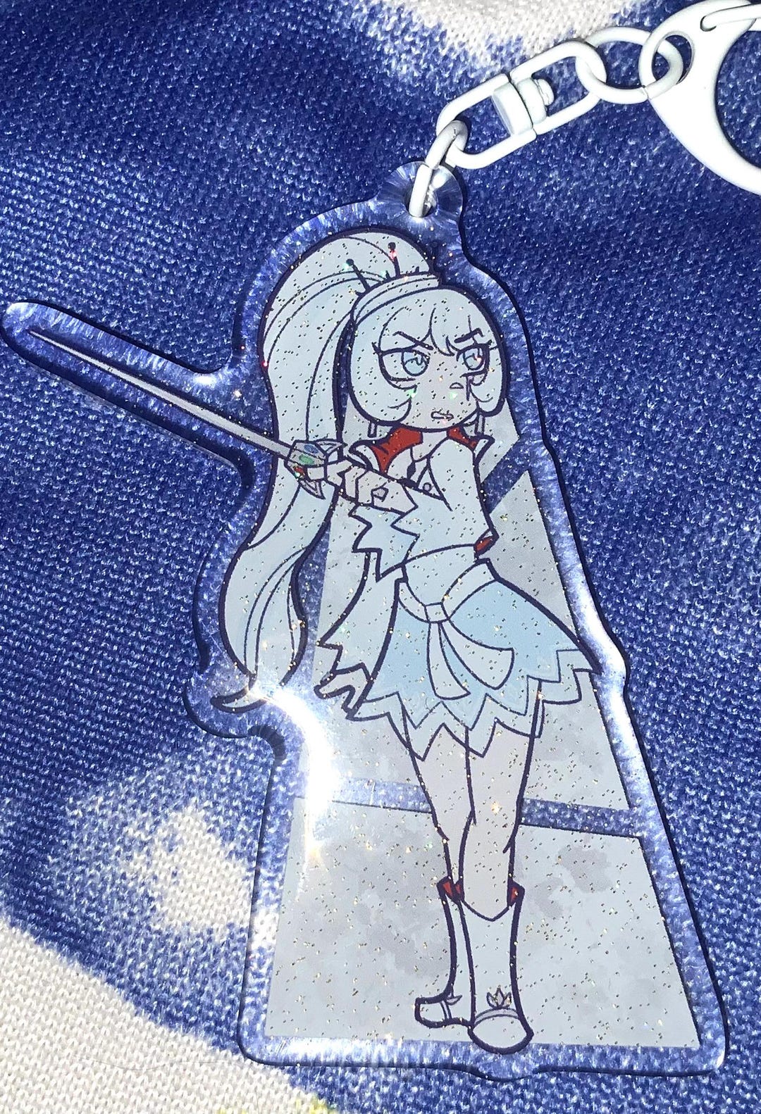 Weiss Schnee Acrylic Charm - Etsy