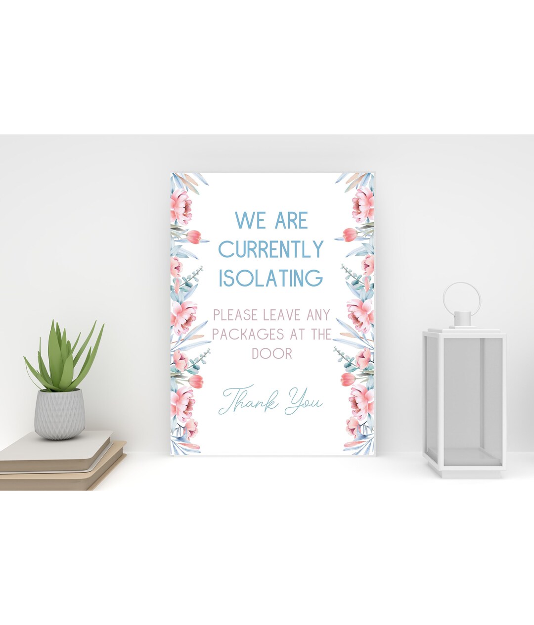 Isolation Sign PRINTABLE We Are Currently Isolating, Please Leave ...