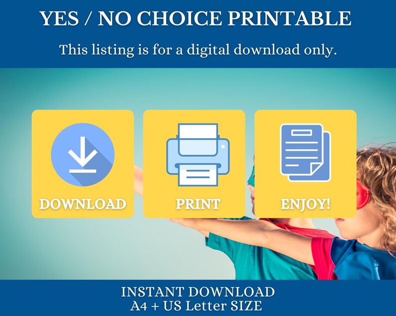 Yes No Communication Board for Non-verbal Children | Autism Visual Aid ...