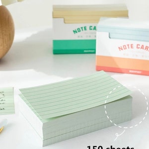 Revision Cards Set Blank Cards Set Study Notes Lined and - Etsy