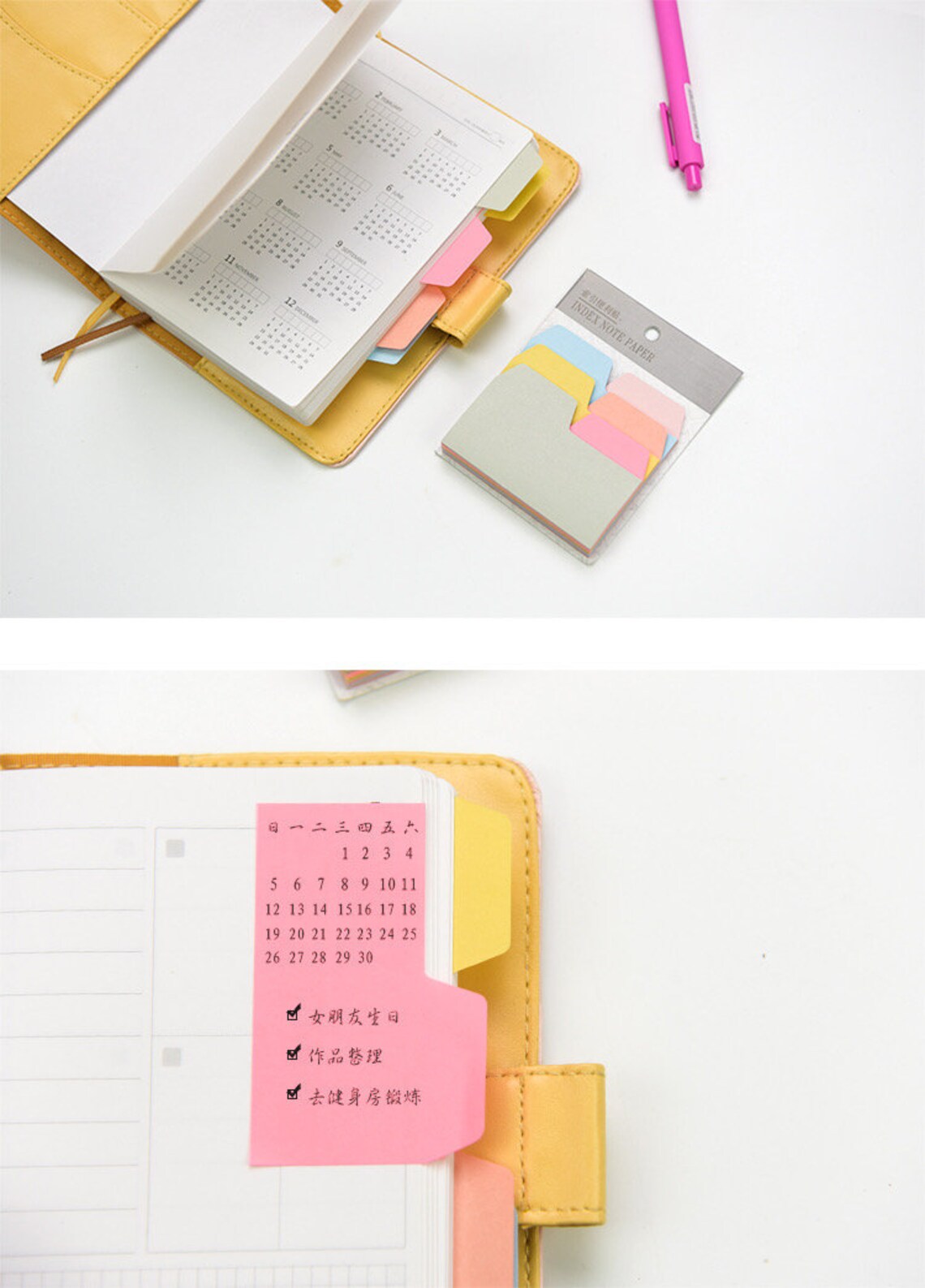 Pastel Gradient Sticky Note Tabs Index Tabs Flag Sticky - Etsy