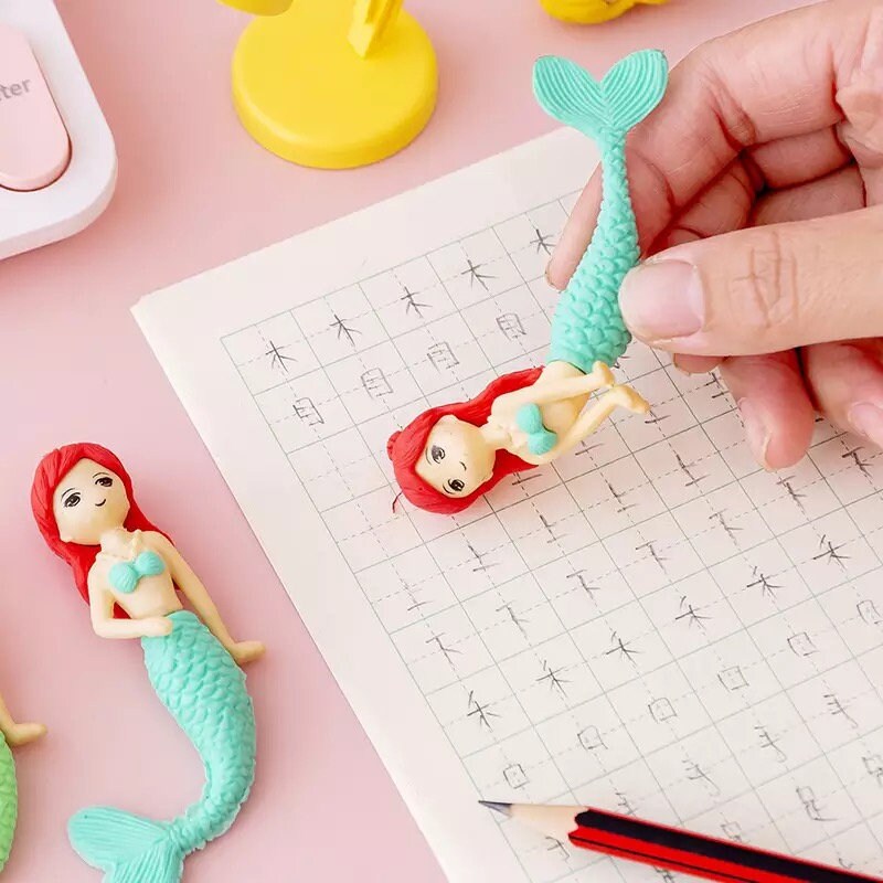 Mermaid Erasers Fun Erasers for Kids 2 Colours Lucky Dip - Etsy