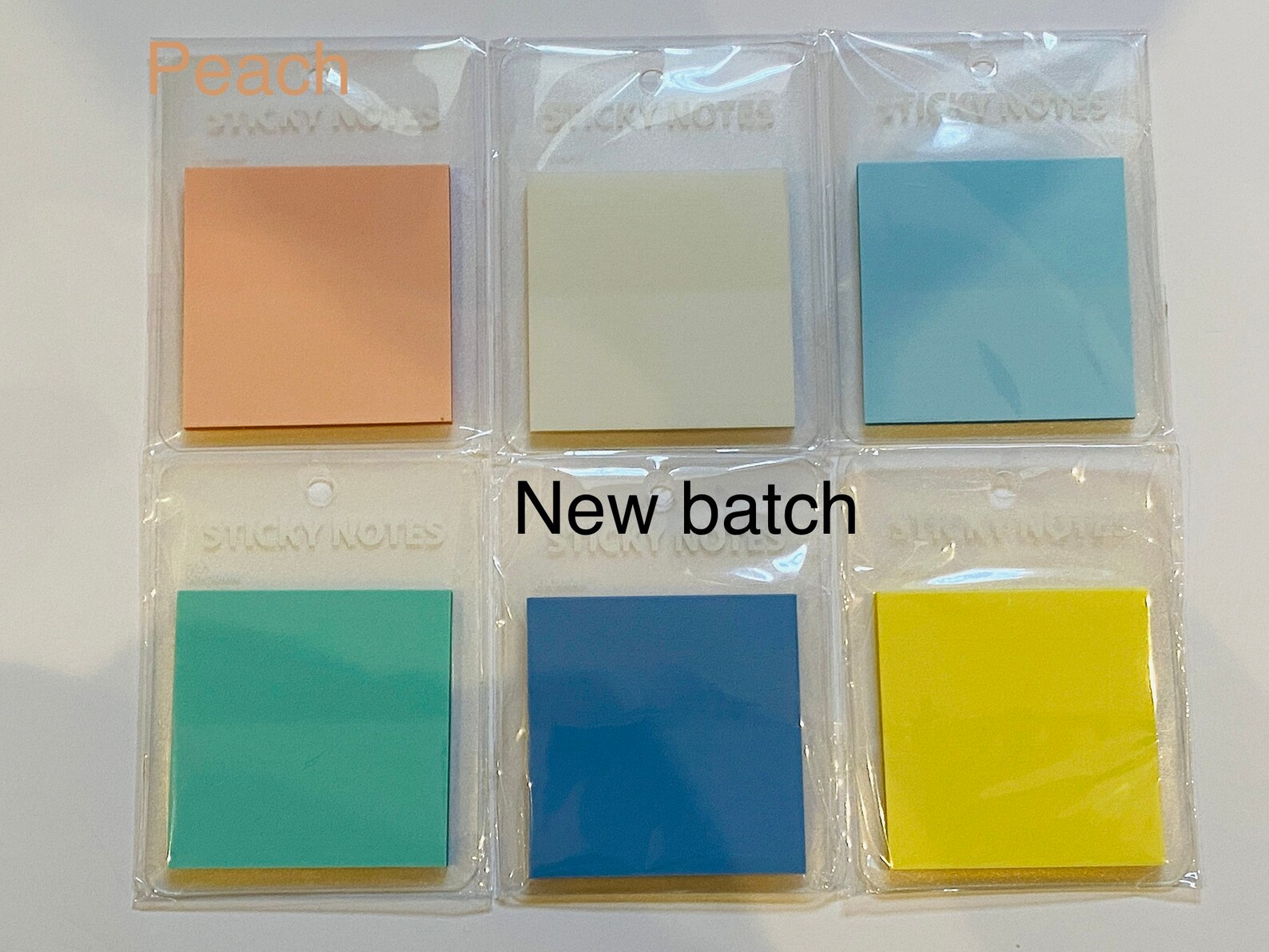 Translucent Sticky Notes 7 Colours 50 Sheets per Pad - Etsy UK