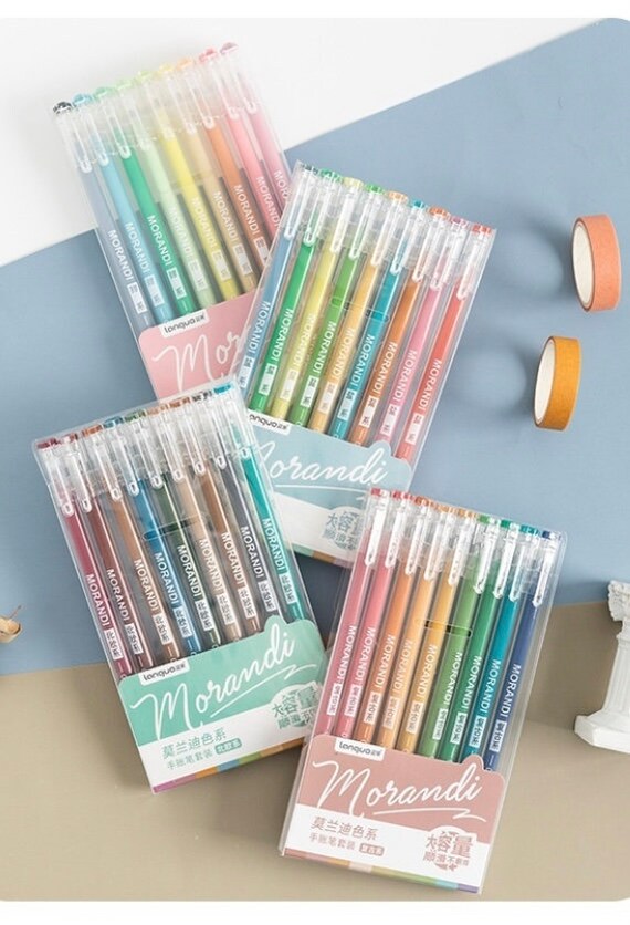 Vibrant Coloured Ink Gel Pens 4 Different Colour Sets - Etsy UK