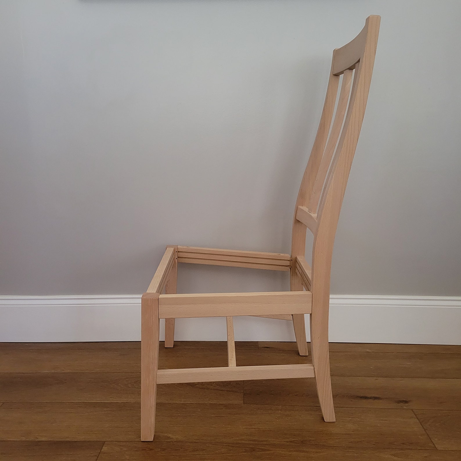 Unfinished Dining Chair Oak Farmhouse Chair Unupholstered - Etsy