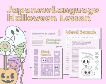 Japanese Holiday Worksheets: Halloween october for All - Etsy