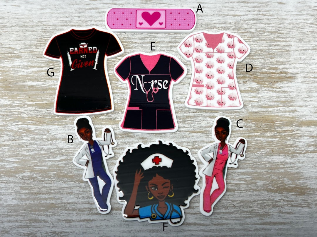 1 NO HOLE Nurse Planar Charm, Flatback Charms, Resin Charm, Healthcare ...