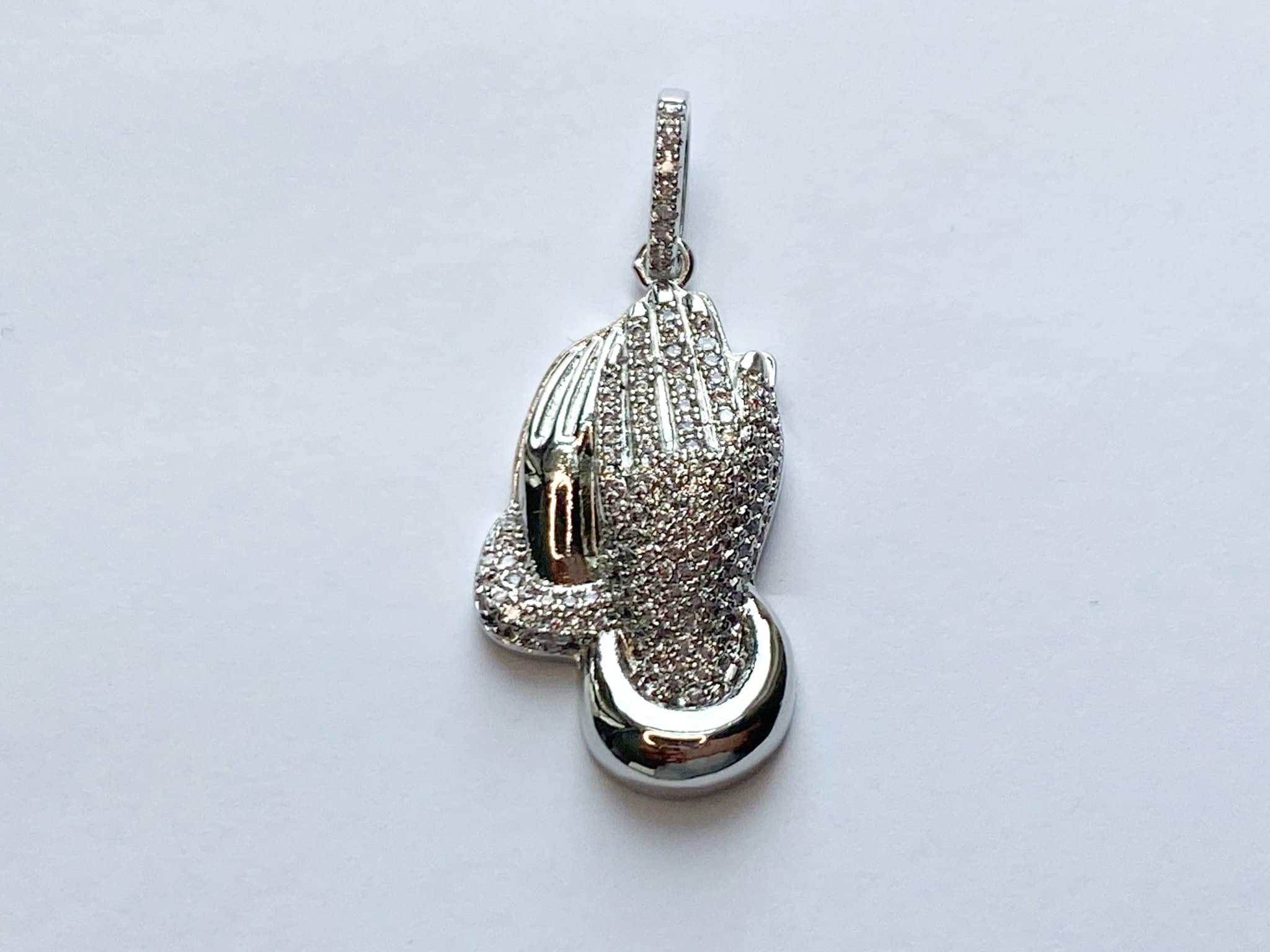 1 Praying Hands Charm Prayer Hands Charm CZ Charms CZ Micro - Etsy